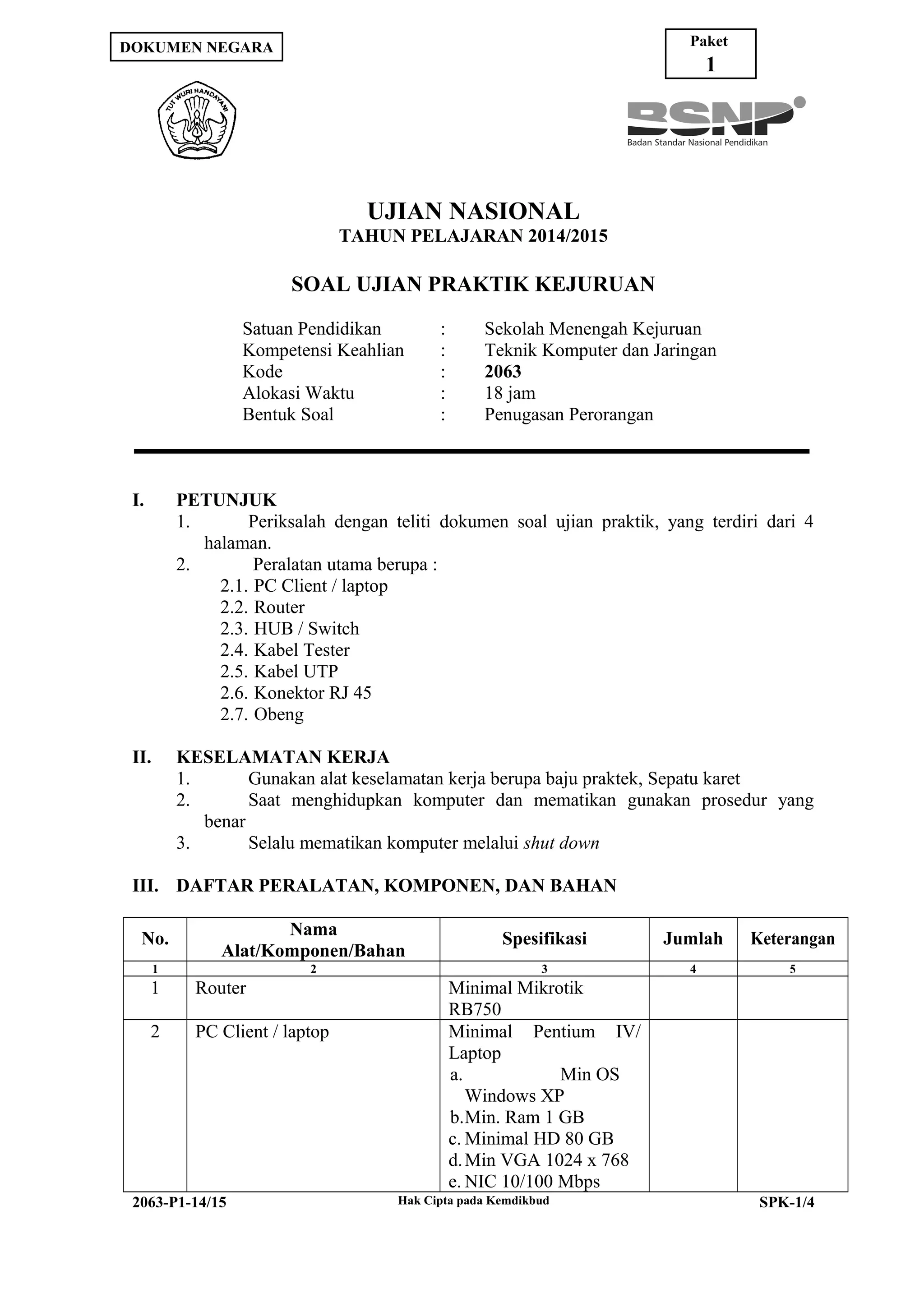 2063 p1-spk-teknik komputer-jaringan | PDF