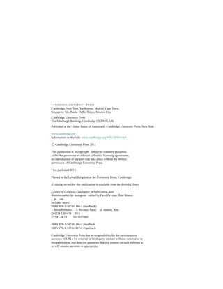 Bioinformatics For Biologists Pavel Pevzner Ron Shamir | PDF