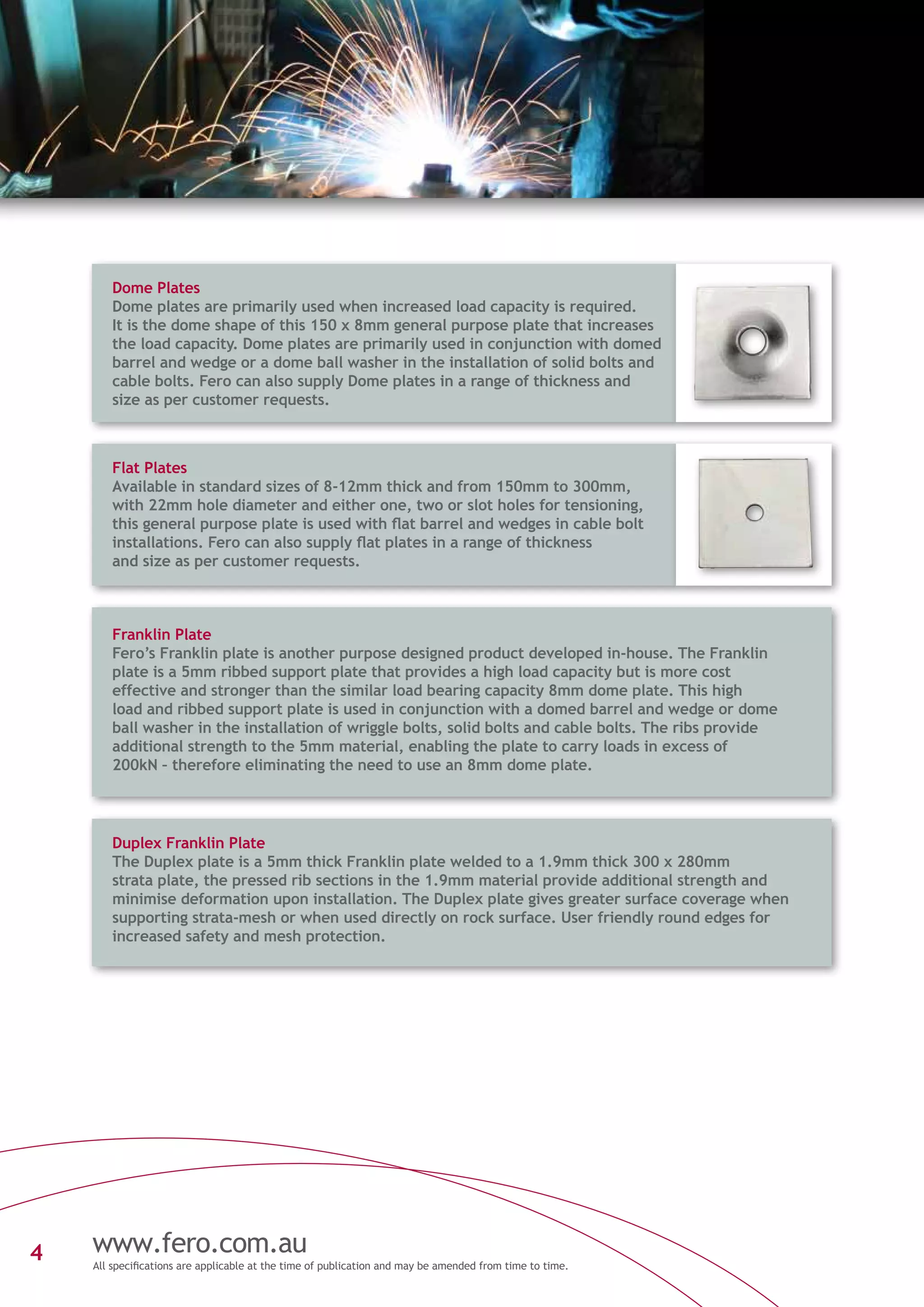 Fero Strata product brochure 2013_strata-support-plates | PDF