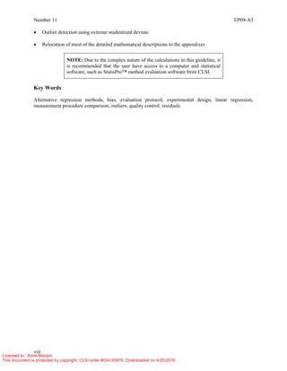 EP09A3 Measurement Procedure Comparison and Bias Estimation Using ...