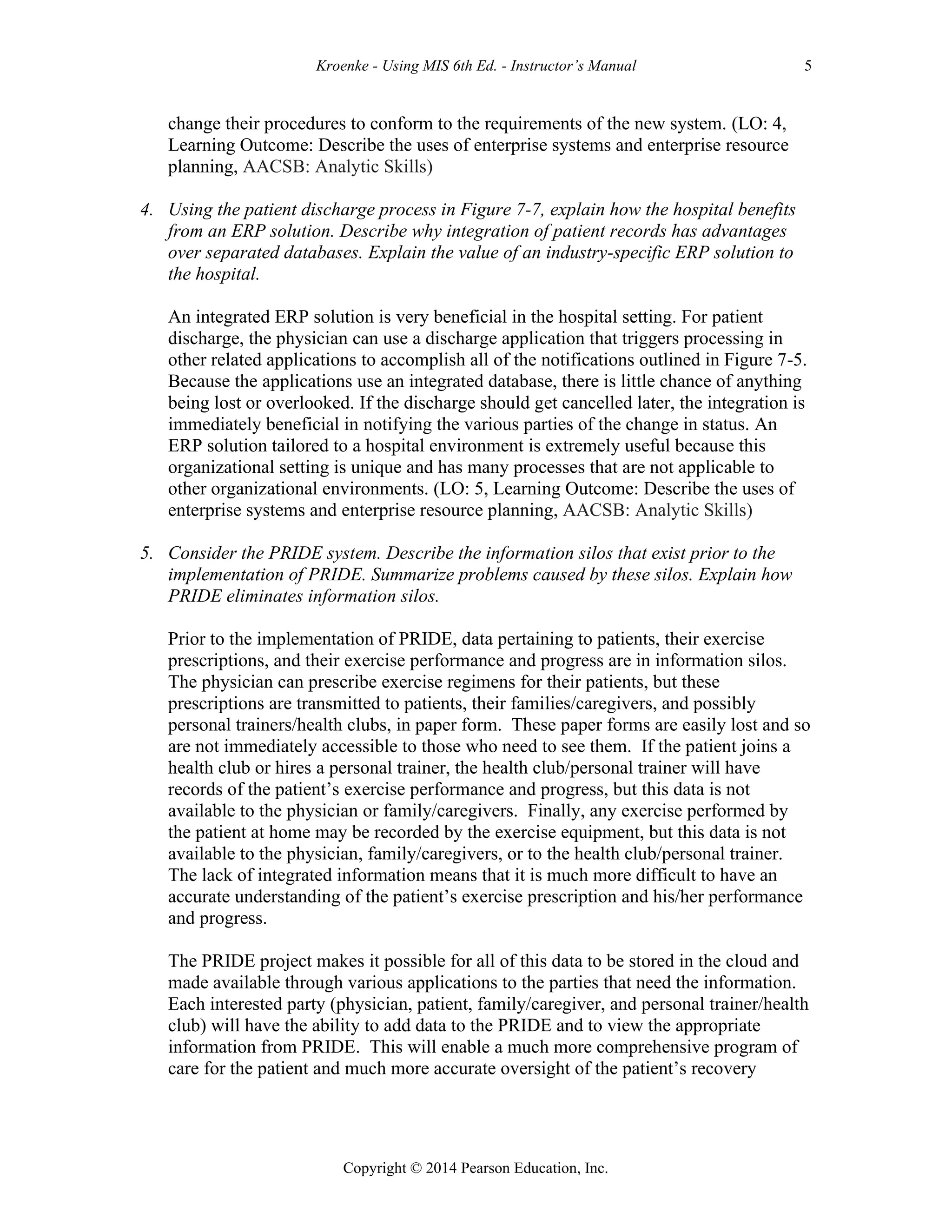 Using MIS 6th Edition Kroenke Solutions Manual | PDF