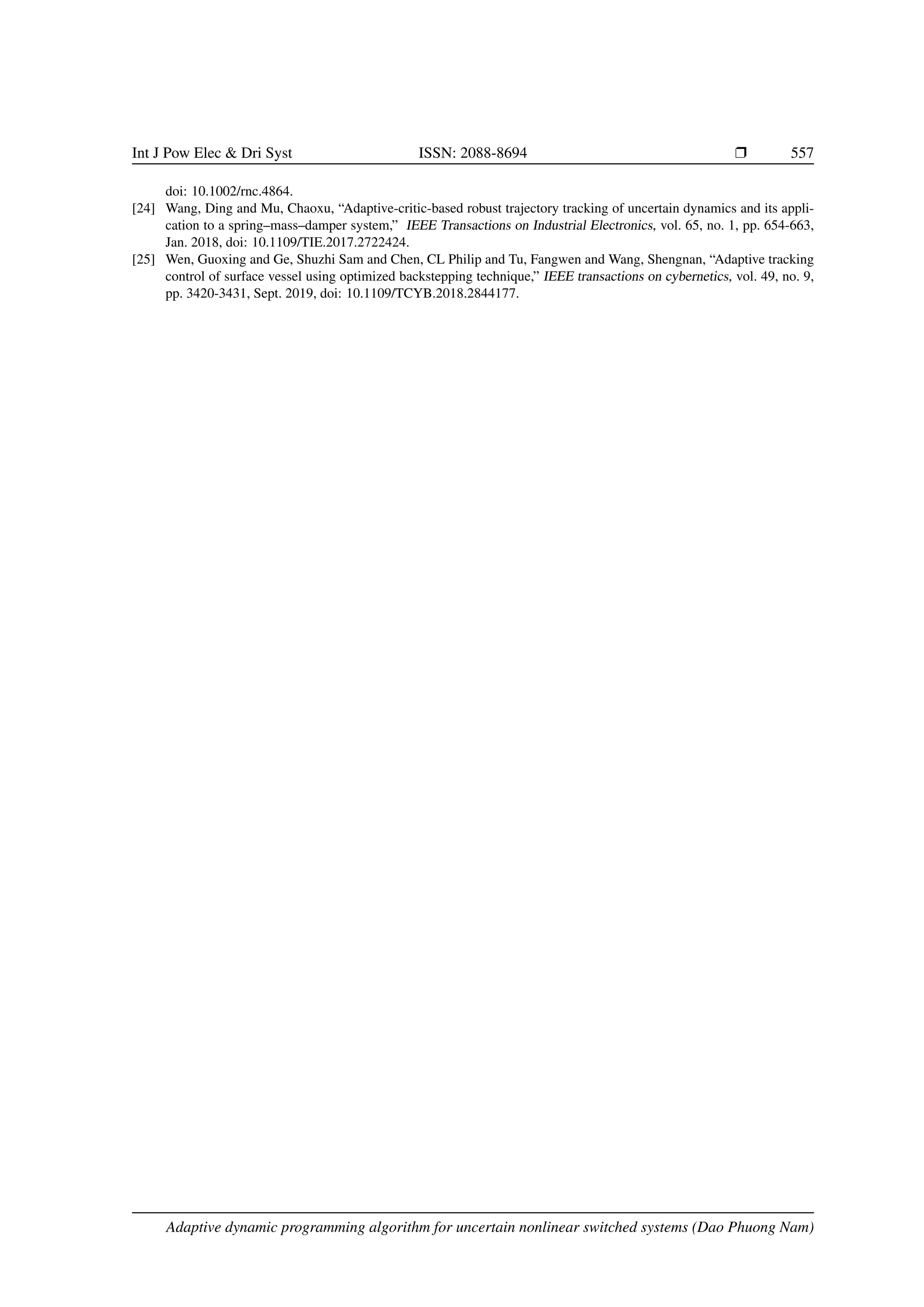Adaptive Dynamic Programming Algorithm For Uncertain Nonlinear Switched