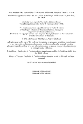 Introduction To Environmental Impact Assessment John Glasson Riki ...
