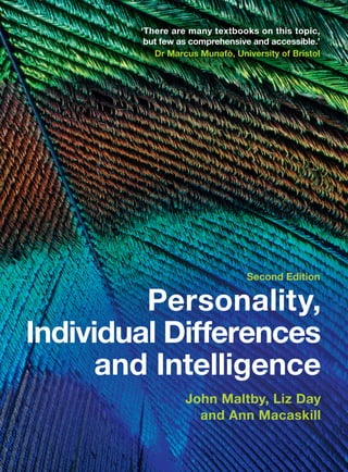 Personality Individual Differences And Intelligence 2nd Ed John Maltby ...