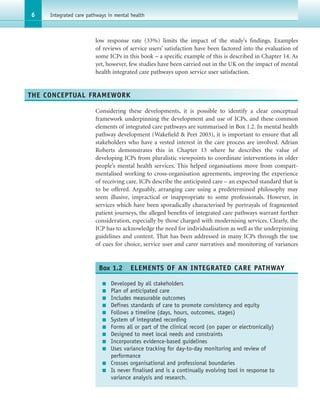 Integrated Care Pathways In Mental Health Julie Hall David Howard | PDF