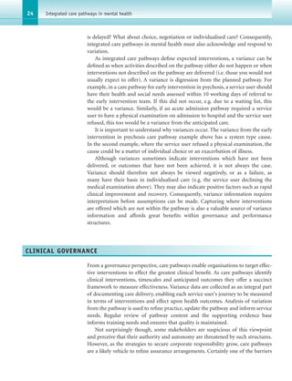 Integrated Care Pathways In Mental Health Julie Hall David Howard | PDF