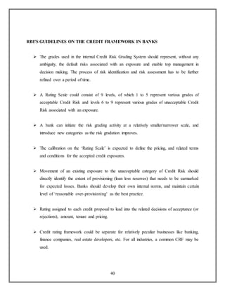 Credit Risk Management- SBI | DOCX