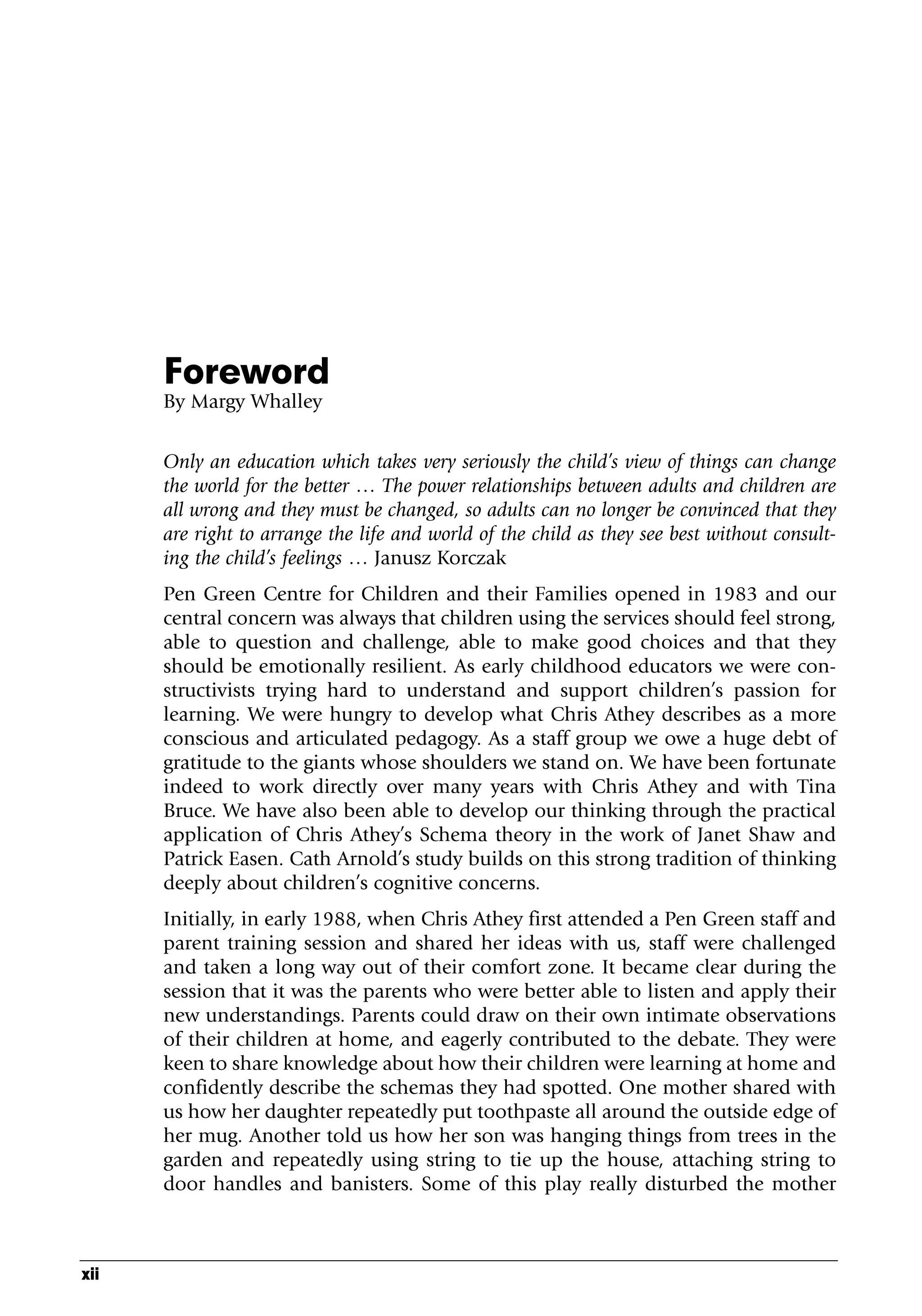 Understanding Schemas And Emotion In Early Childhood Cath Arnold Pen ...