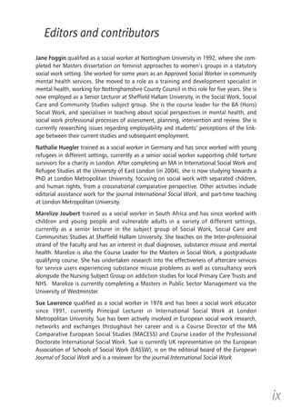 Introducing International Social Work Sue Lawrence Karen Lyons Graeme ...