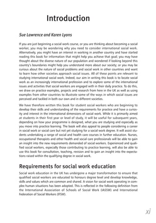 Introducing International Social Work Sue Lawrence Karen Lyons Graeme ...