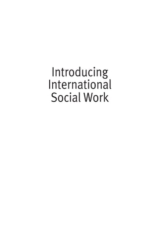 Introducing International Social Work Sue Lawrence Karen Lyons Graeme ...