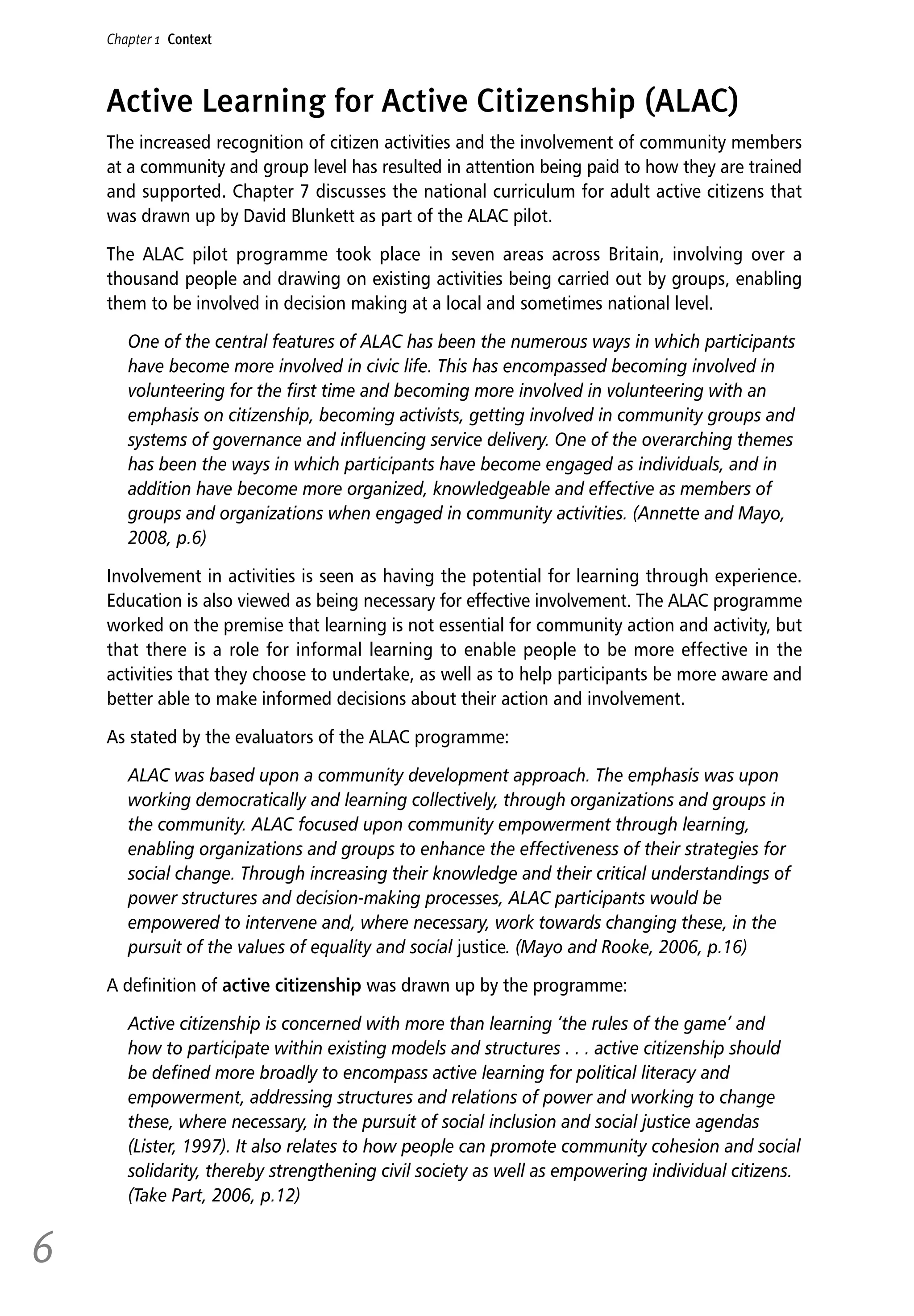 Active Citizenship And Community Learning Carol Packham | PDF