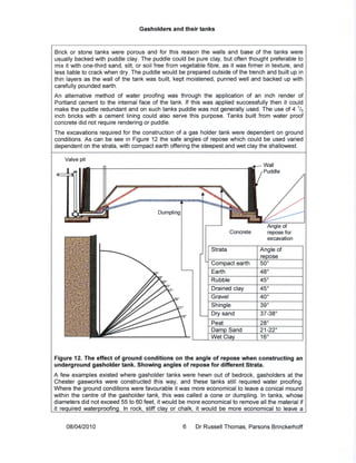 construction and operation of gasholders and their tanks | PDF