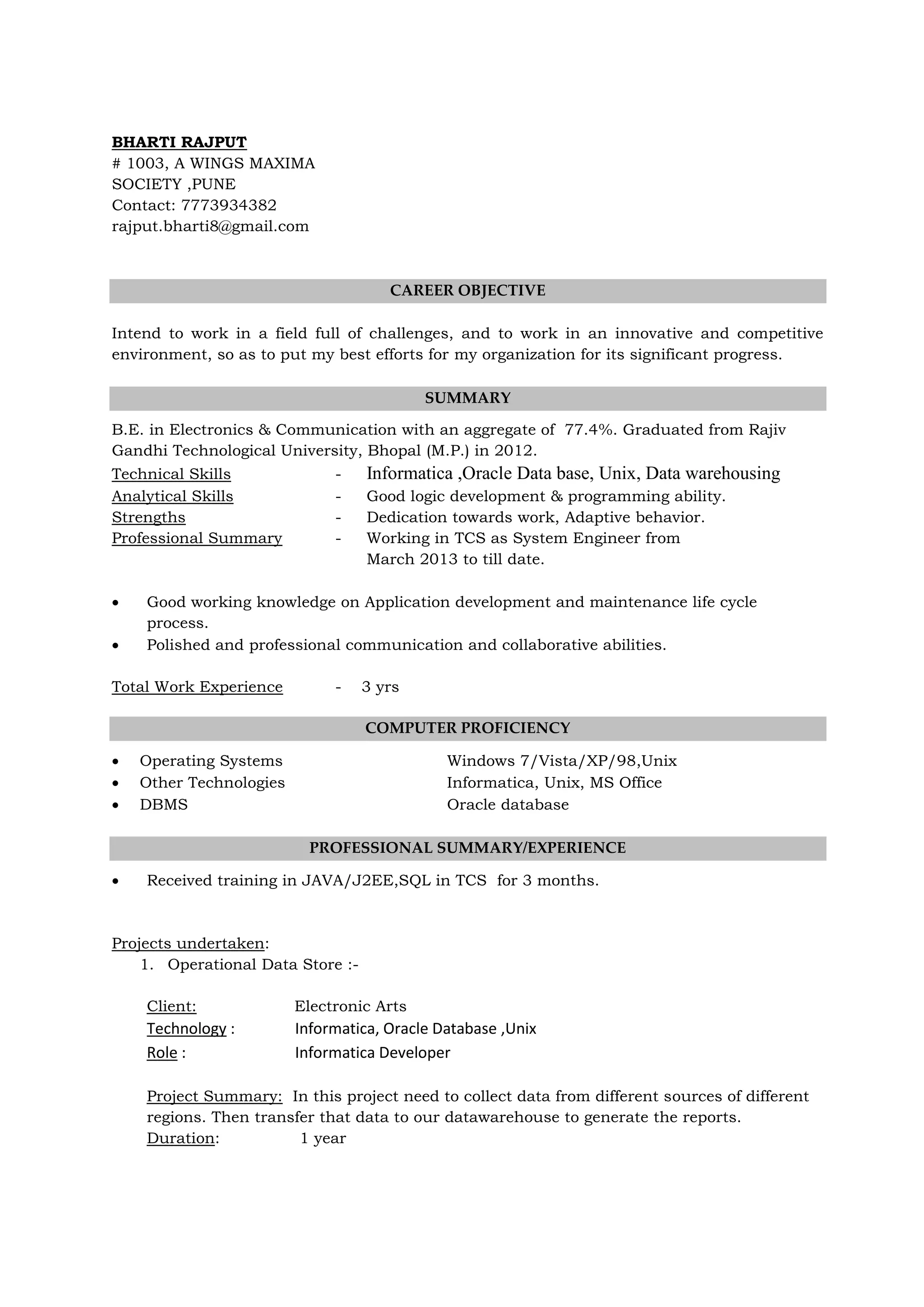 Bharti_Rajput_Resume | PDF