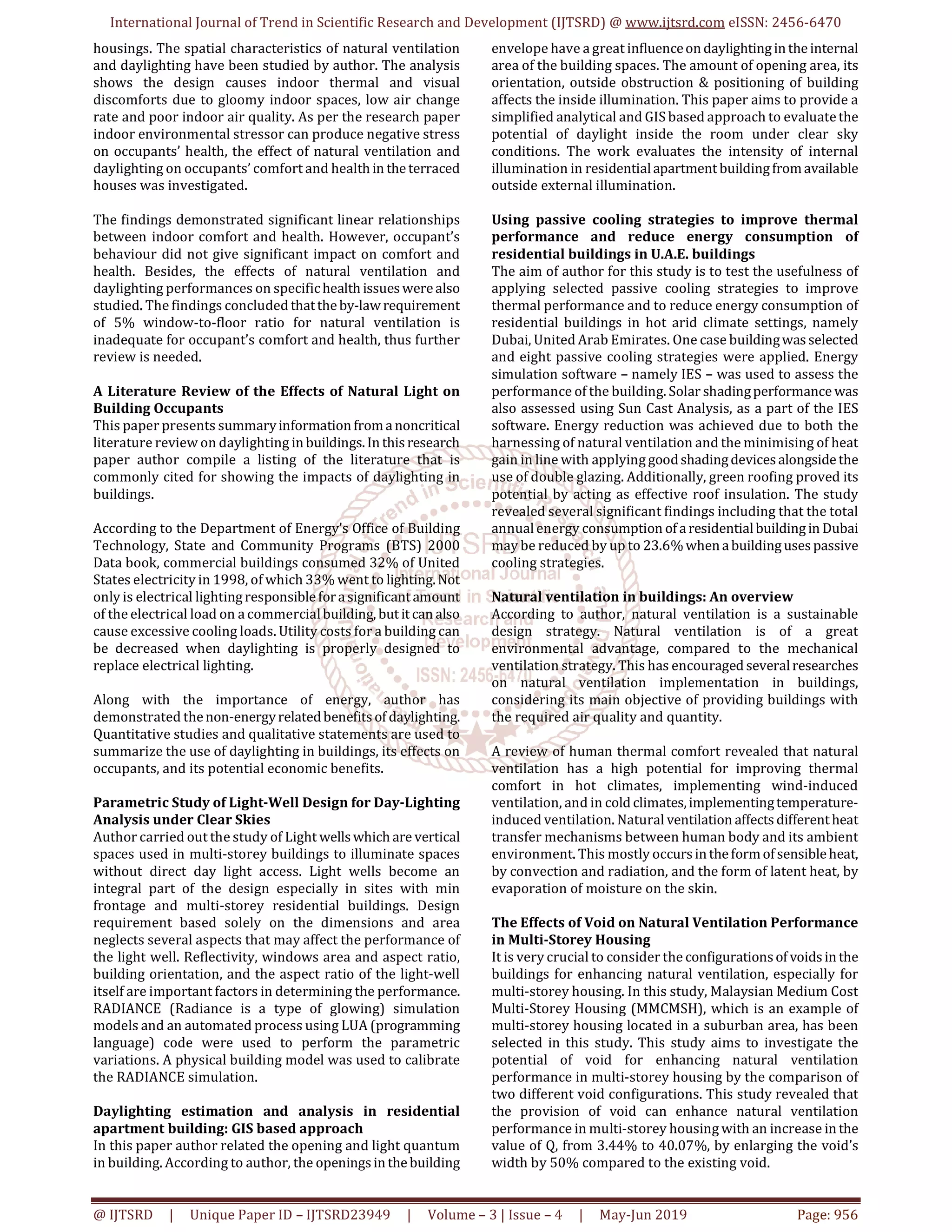 Analytical Study of Natural Light and Ventilation in Admistrative ...