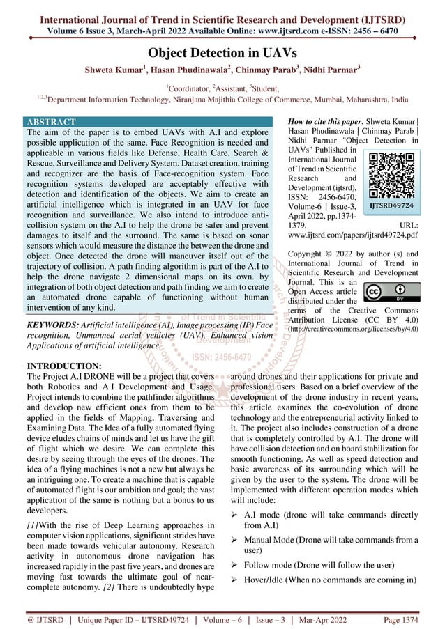 Object Detection in UAVs | PDF