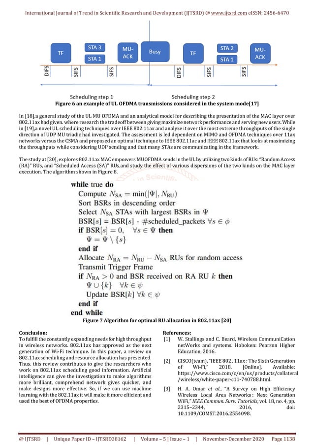 Review Paper on 802.11ax Scheduling and Resource Allocation | PDF | Computer Networking | Computing