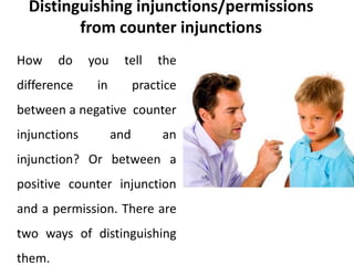 Distingushing injunctions and permissions from counter injunctions | PPTX