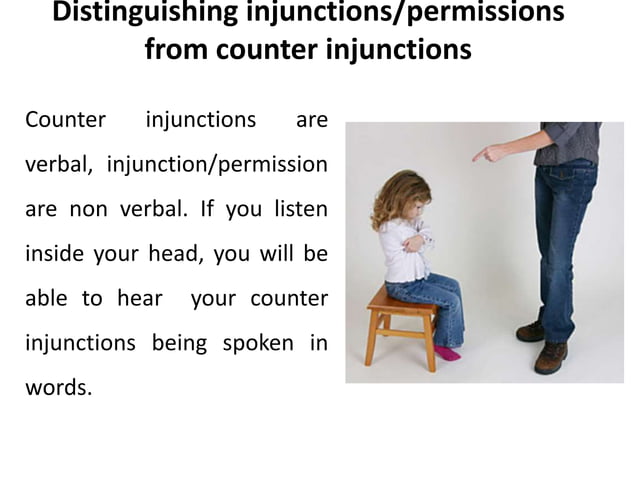 Distingushing injunctions and permissions from counter injunctions | PPTX