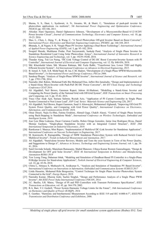Modeling of single phase off-grid inverter for small standalone system applications | PDF