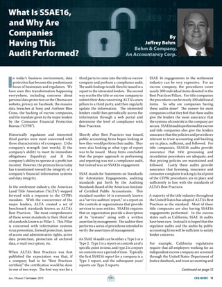 CEA SSAE16 | PDF | Financial Regulation | Economy