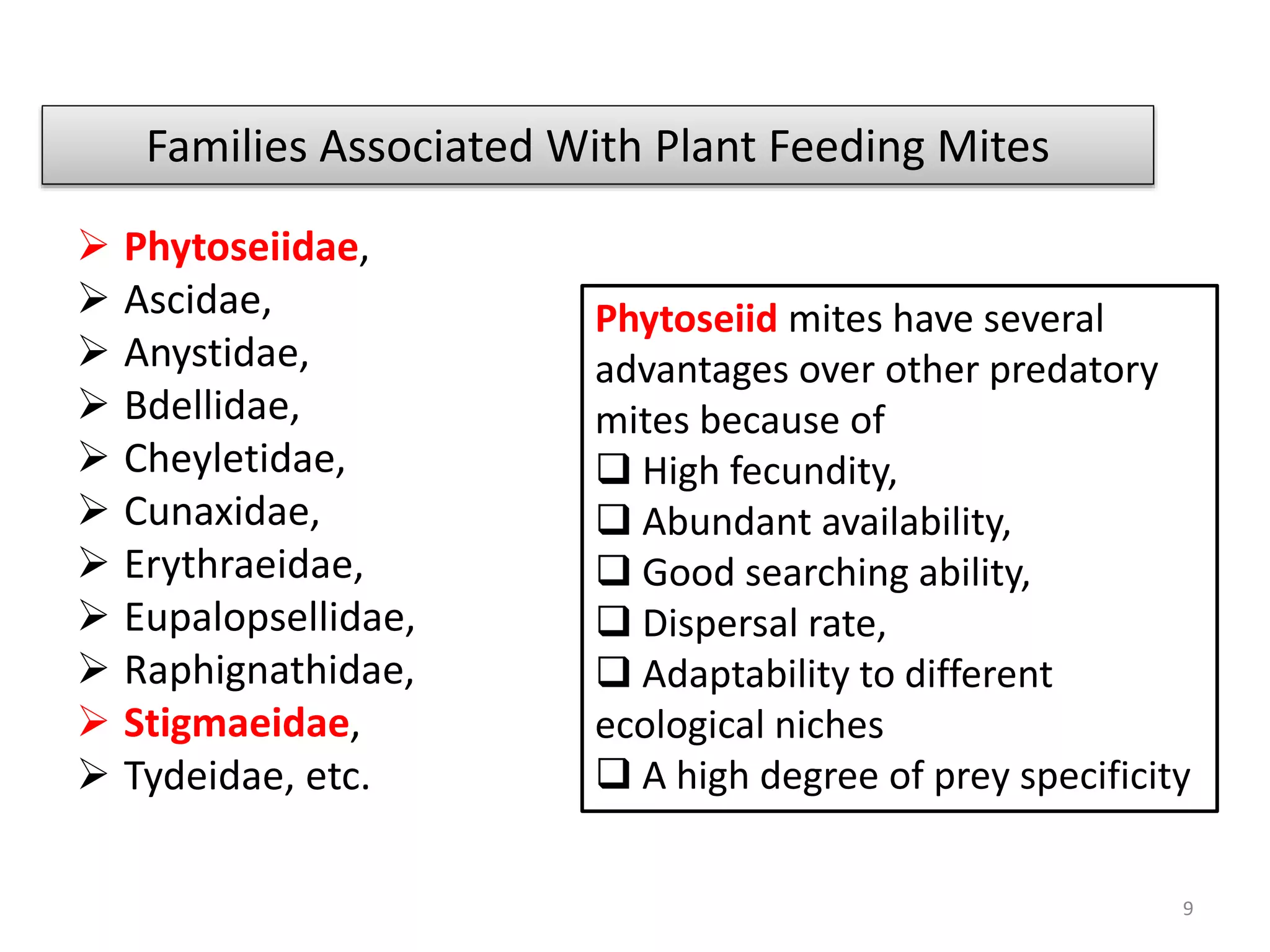 Predatory Mites | PPTX