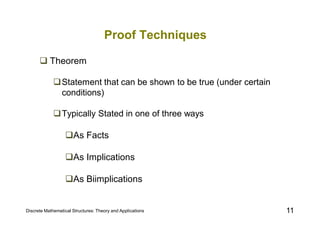 Proof techniques and quantifiers : lecture 3 | PPT