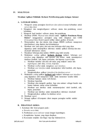 2072 p1-spk-rekayasa perangkat lunak poliklinik | PDF