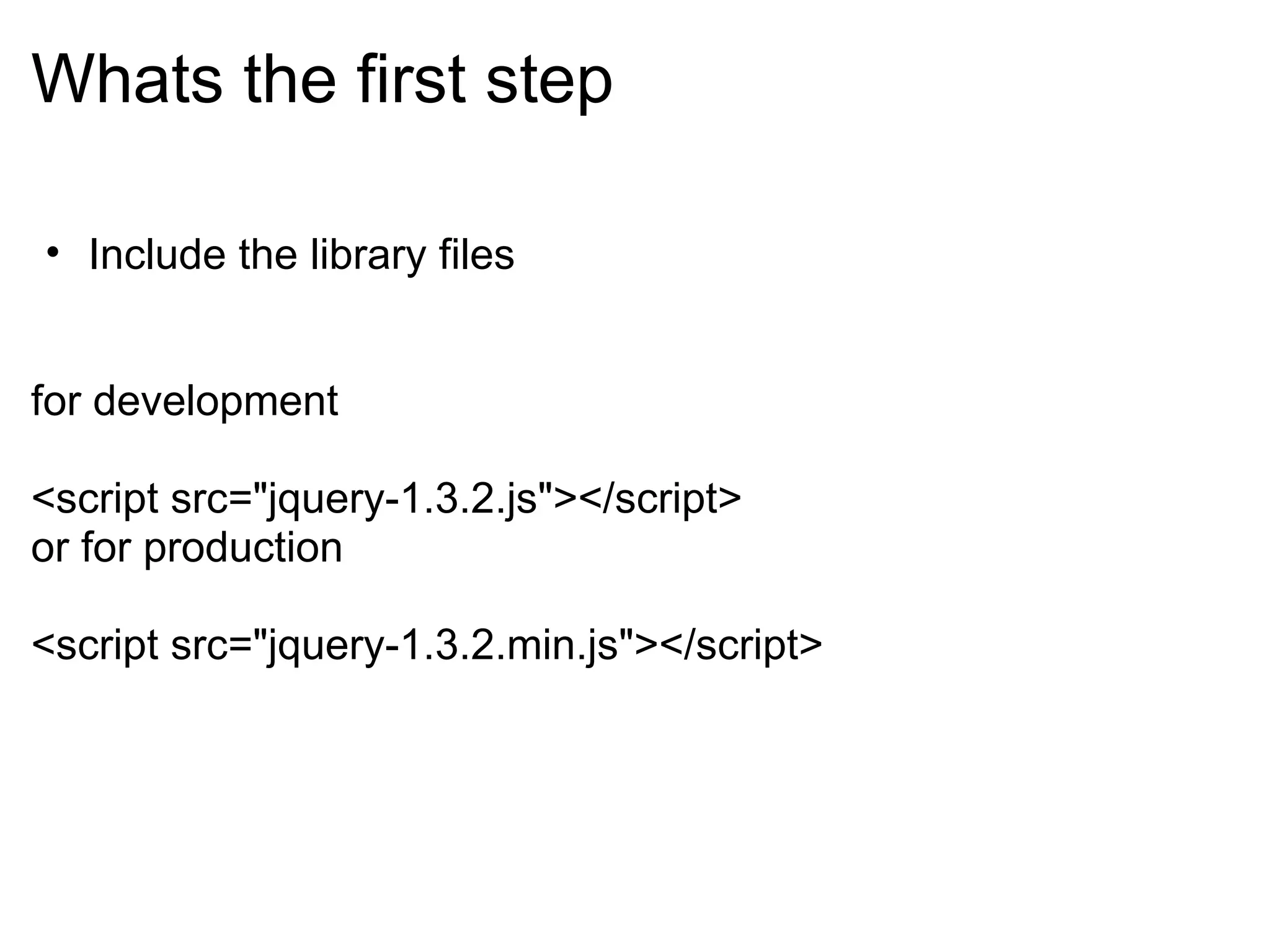 Getting Started with jQuery | PPT Getting Started with jQuery | PPT
