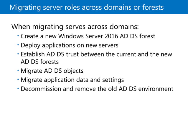 Windows Server 2016 MCSA Module1 - Introduction | PPTX