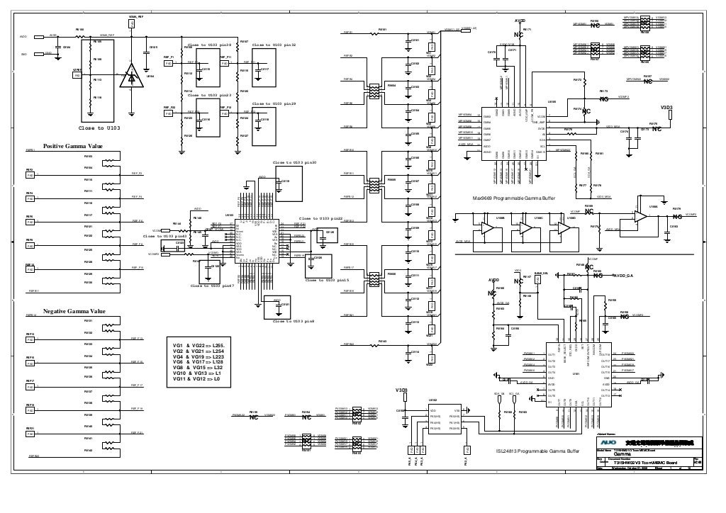 Diagrama de Tarjeta T-Con