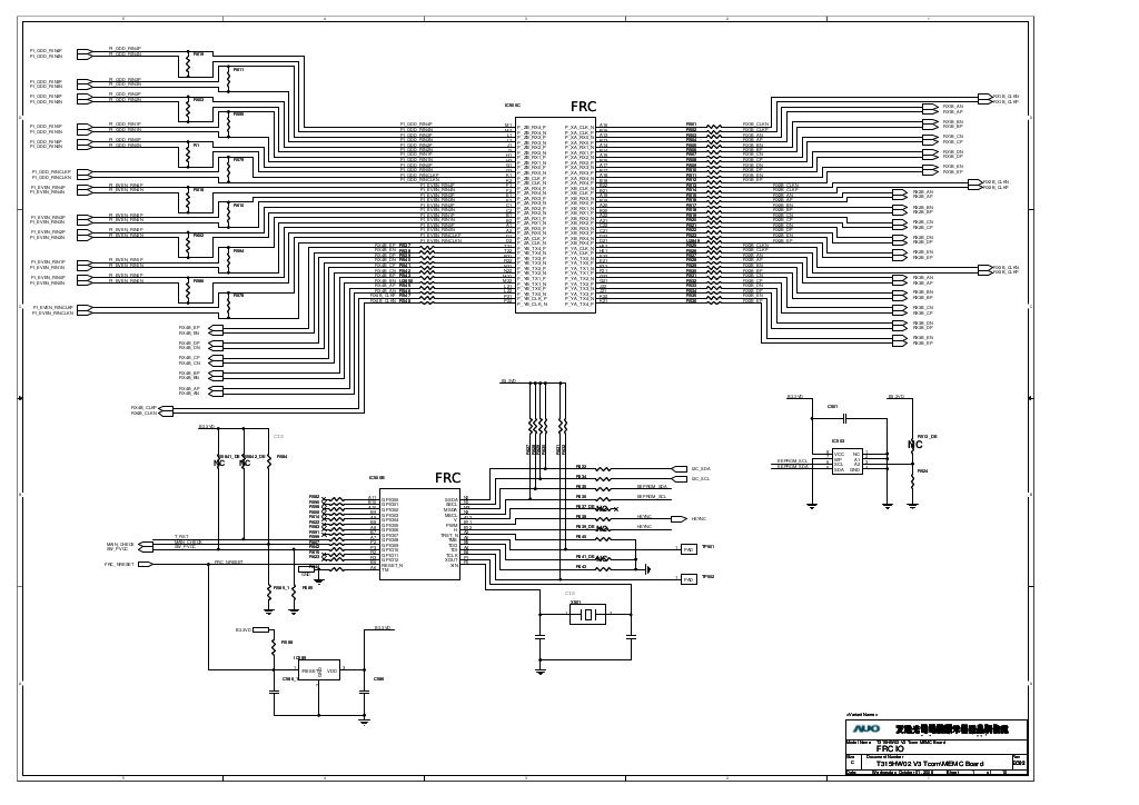 Diagrama de Tarjeta T-Con
