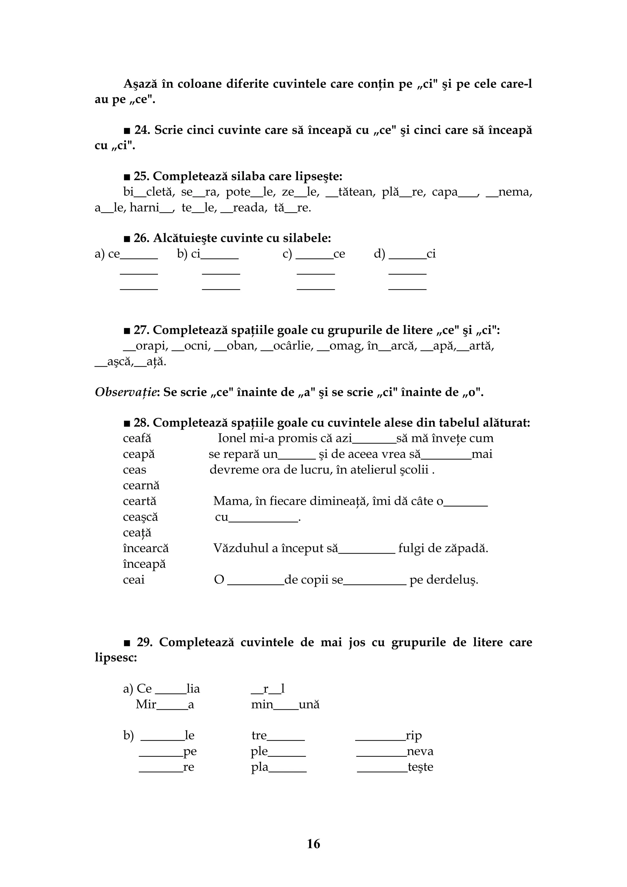 207518018 exercitii-gramaticale-clasele-ii-iv | PDF