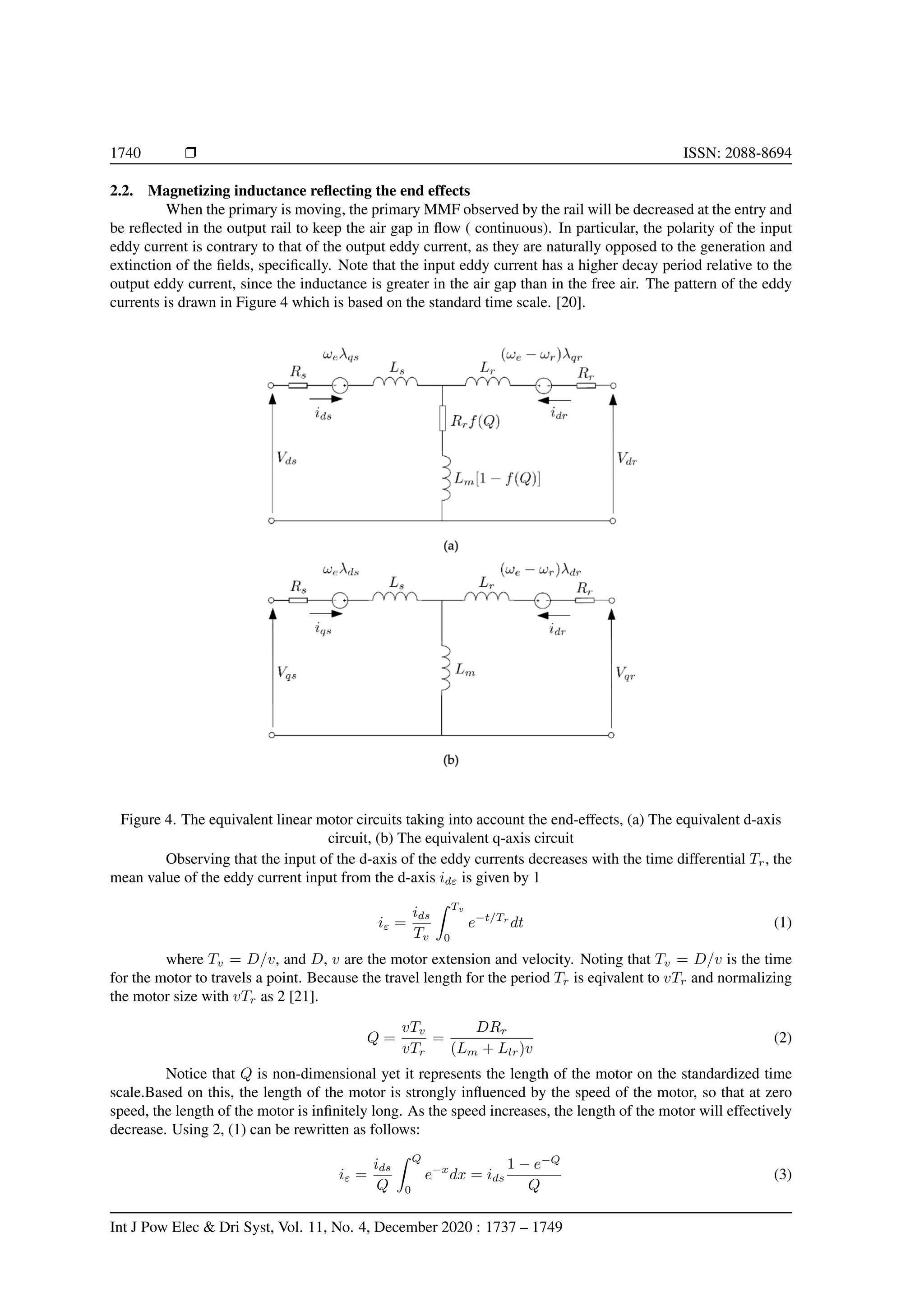 Discrete and continuous model of three-phase linear induction motors considering attraction ...