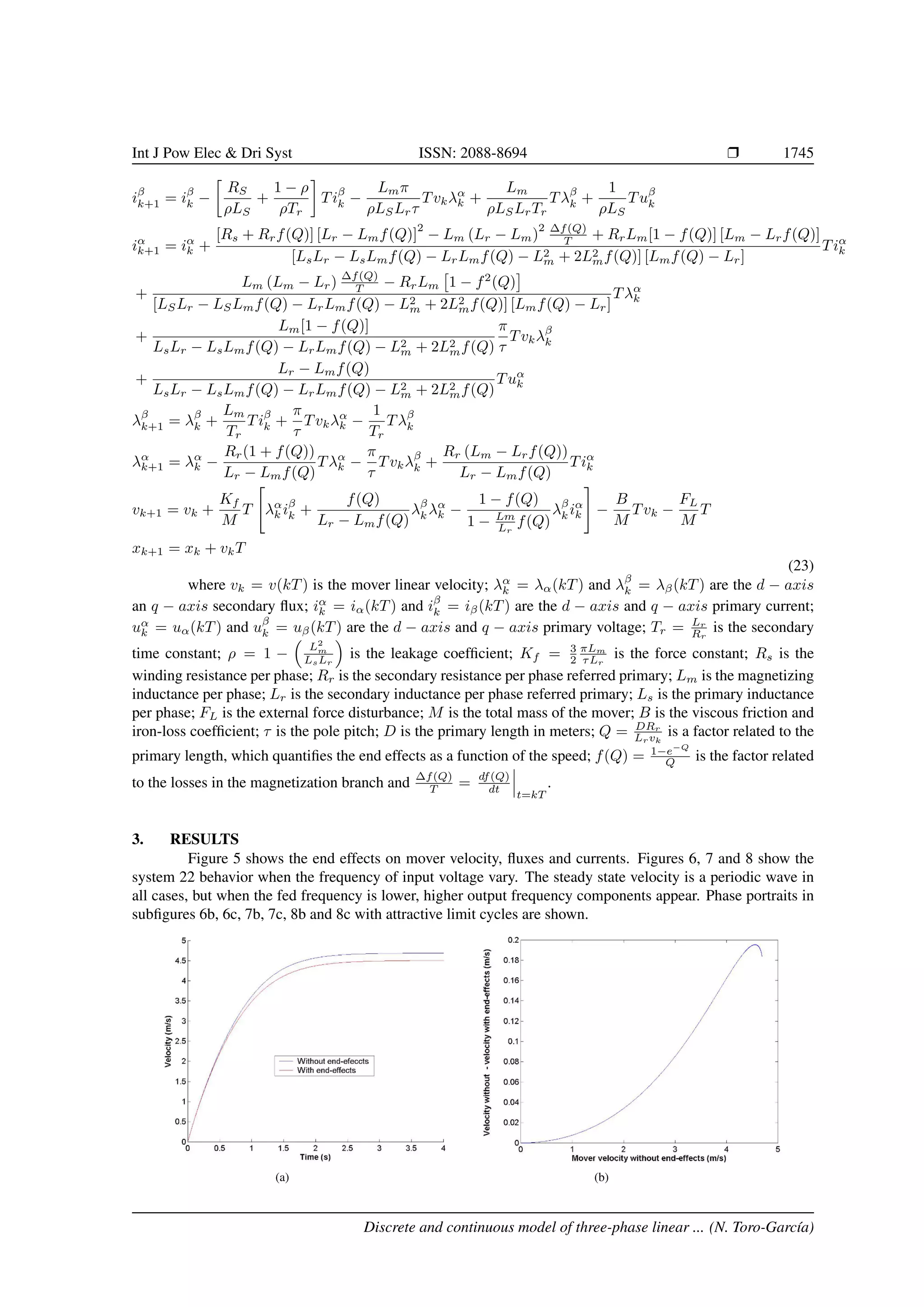 Discrete And Continuous Model Of Three Phase Linear Induction Motors