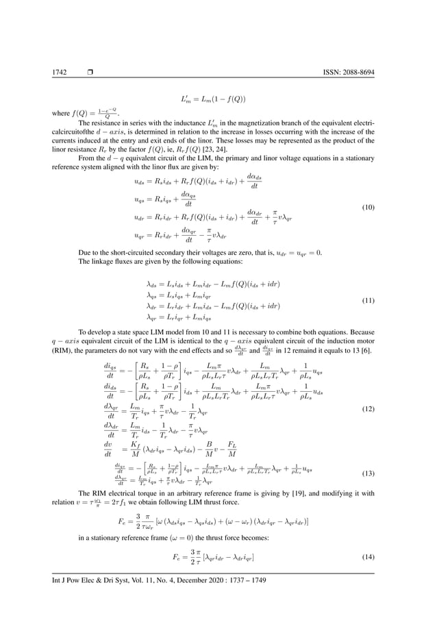 Discrete And Continuous Model Of Three Phase Linear Induction Motors Considering Attraction