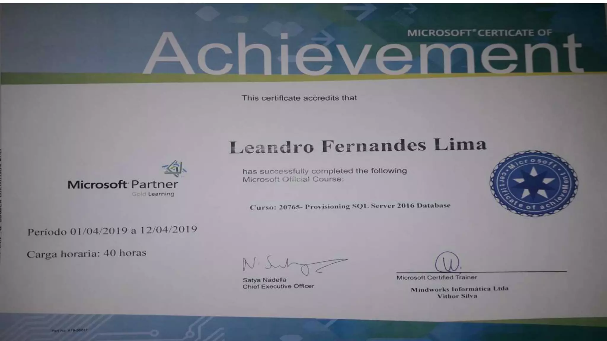 20765 – Provisioning SQL Databases - SQLServer 2016 | PPTX