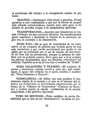 Diccionario técnico de Mecánica Automotriz | PDF