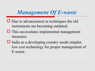 20775915 e-waste-management | PPT