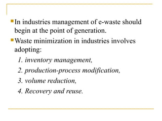 20775915 e-waste-management | PPT