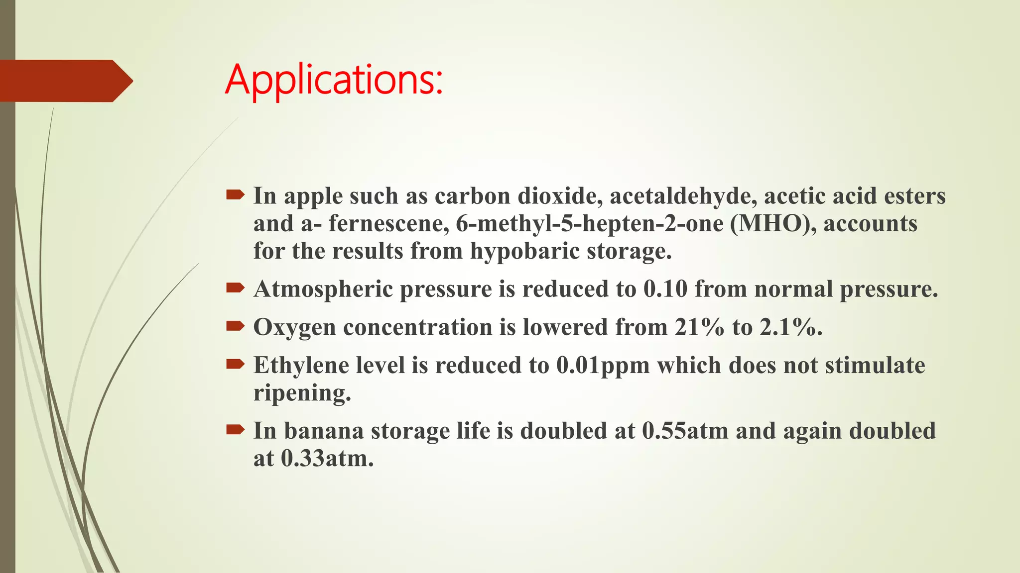 HYPOBARIC STORAGE AND IRRADIATION IN FRUITS AND VEGETABLES | PPTX