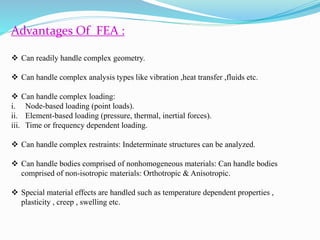 INTRODUCTION TO FINITE ELEMENT ANALYSIS | PPTX