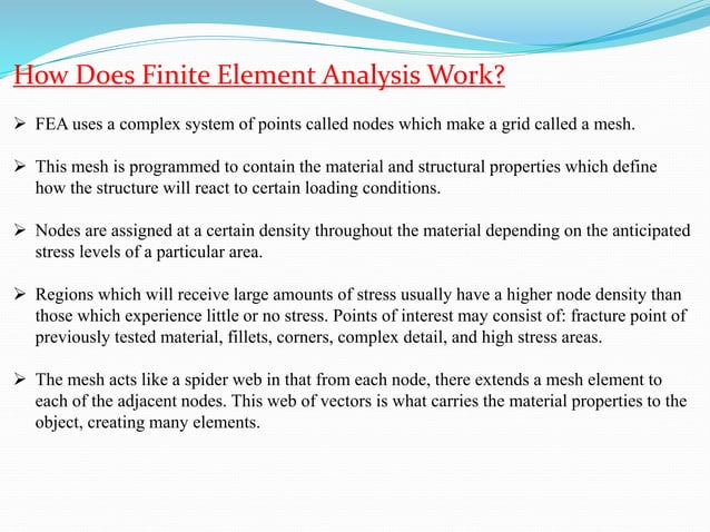 INTRODUCTION TO FINITE ELEMENT ANALYSIS | PPTX