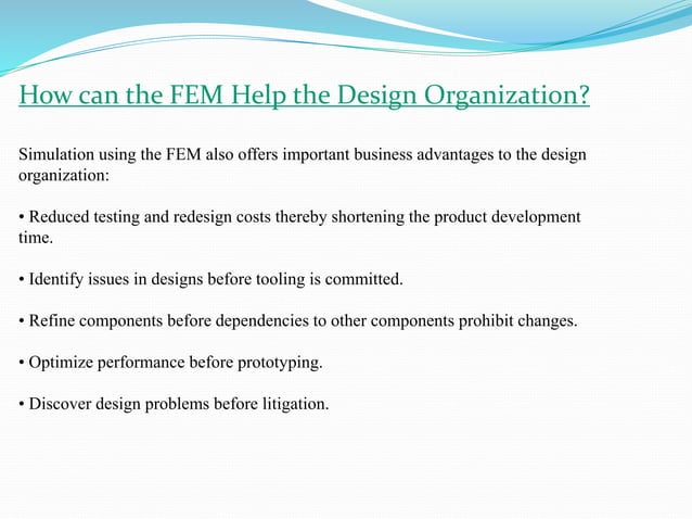 INTRODUCTION TO FINITE ELEMENT ANALYSIS | PPTX