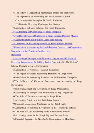 207 Best Accounting Dissertation Topics & Ideas.pptx