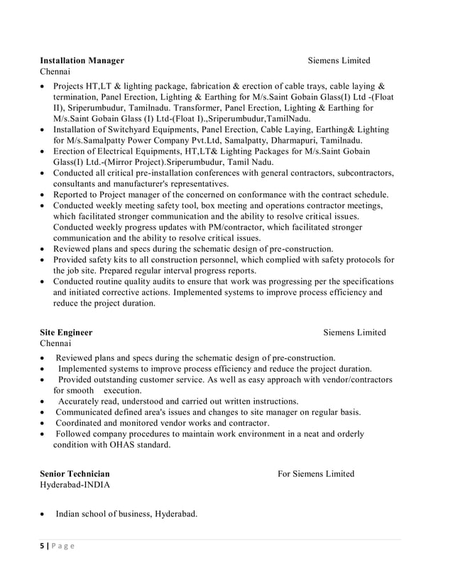 Resume of SSK | PDF | Civil Engineering Industry | Industries