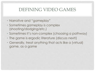 The Tools of Video Game Analysis | PPTX