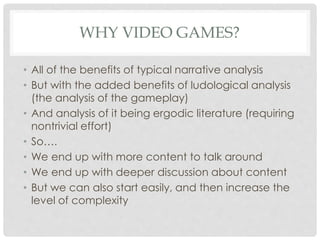 The Tools of Video Game Analysis | PPTX