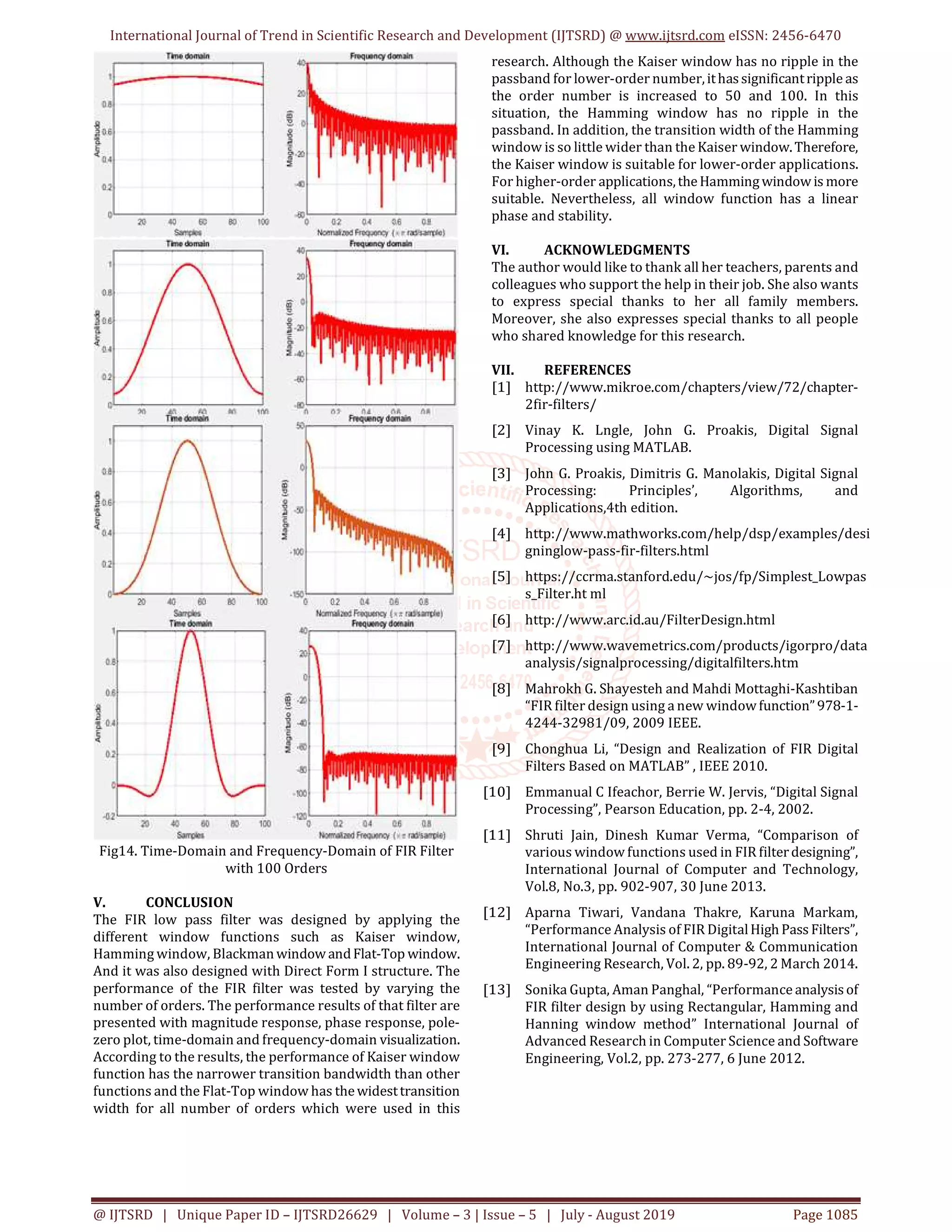 Performance Analysis Of Fir Filter Using Fdatool Pdf