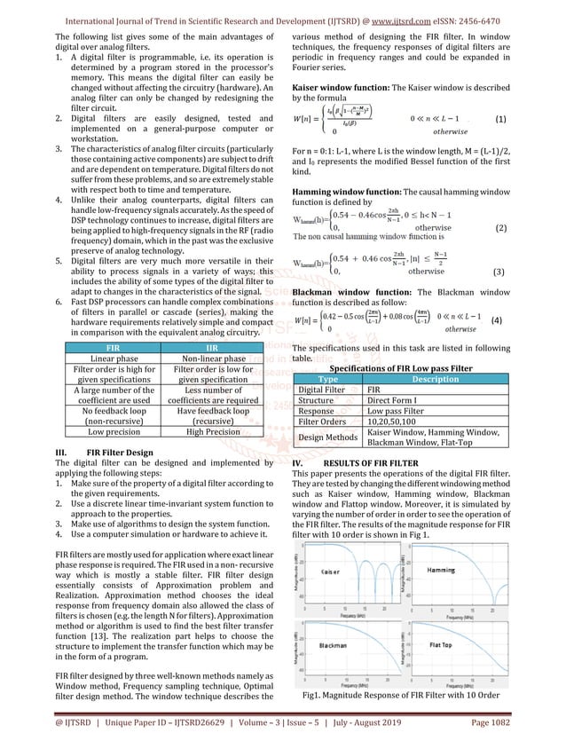 Performance Analysis Of Fir Filter Using Fdatool Pdf